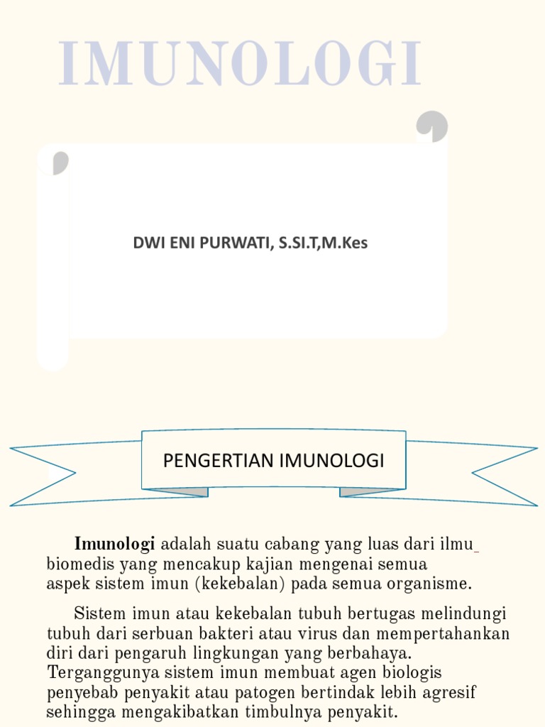 Dasar-Dasar Imunologi dan Vaksinasi | PDF