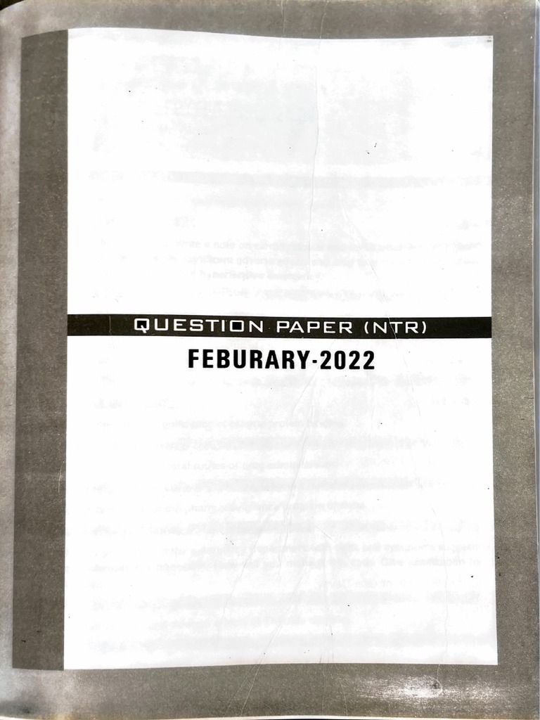Ntruhs QP 2022 | PDF