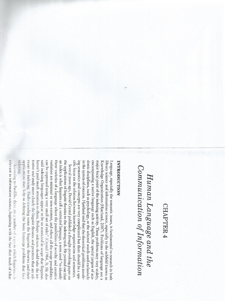 Human Language Chapter 4 Cleveland, Cleveland | PDF