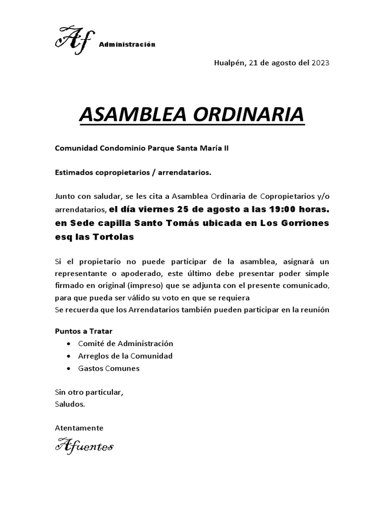 ASAMBLEA | PDF