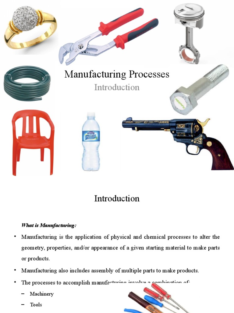 Manufacturing Introduction | PDF | Polymers | Metals Manufacturing Introduction | PDF | Polymers | Metals