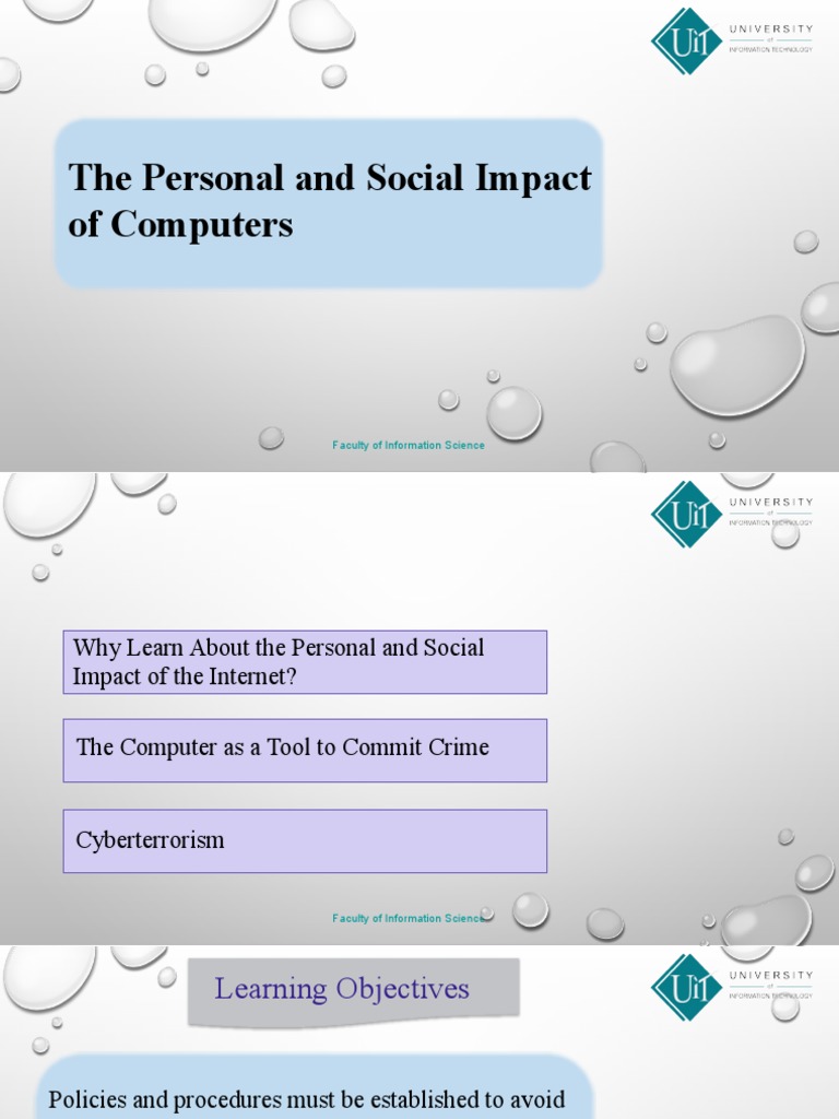 Ch9(a)the Personal and Social Impact of Computers | PDF
