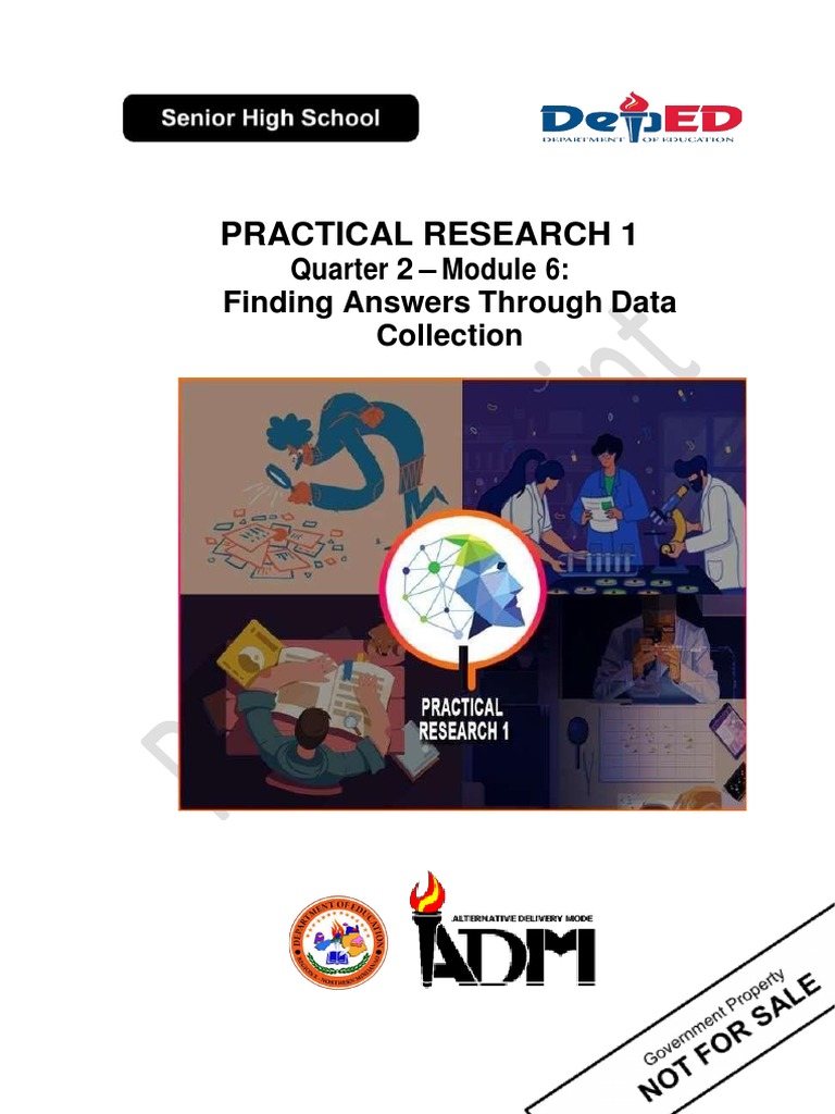 PracticalResearch1 q2 Mod6 Findinganswersthroughdatacollection v5 | PDF ...