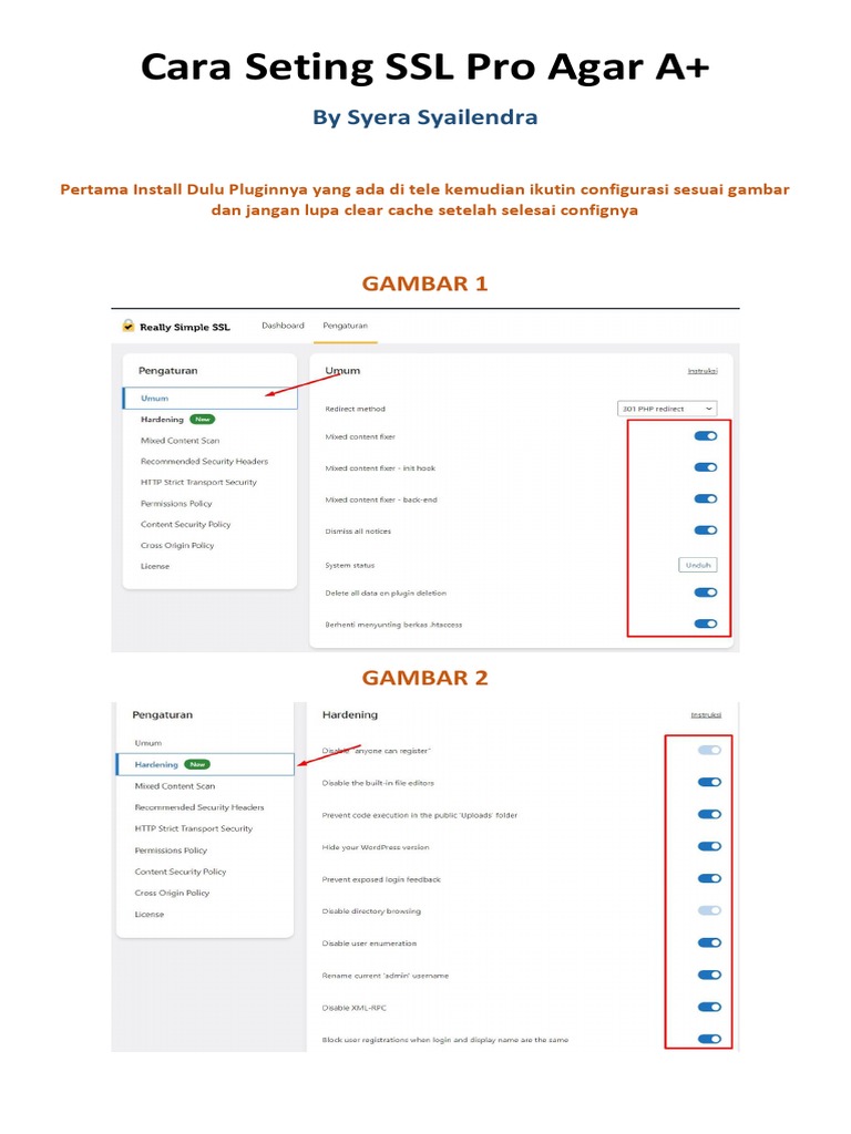 CONFIG A SSL PRO by Syera Syailendra | PDF | Komputer | Teknologi ...