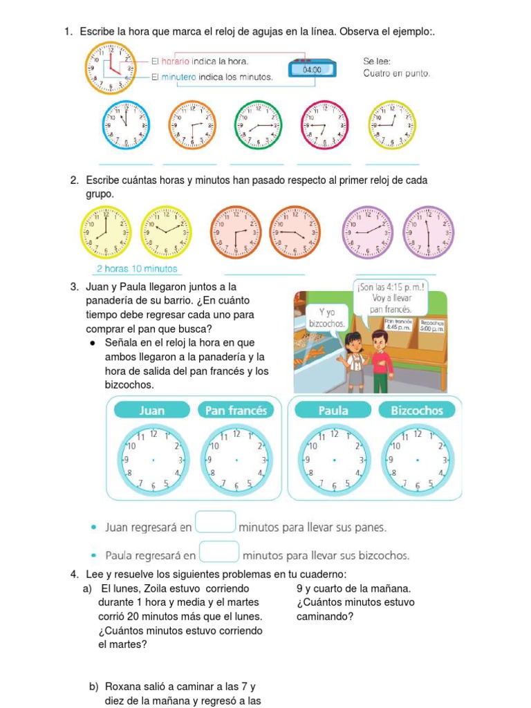 F3 MATE - S1 - Medimos Tiempo en Fracciones | PDF