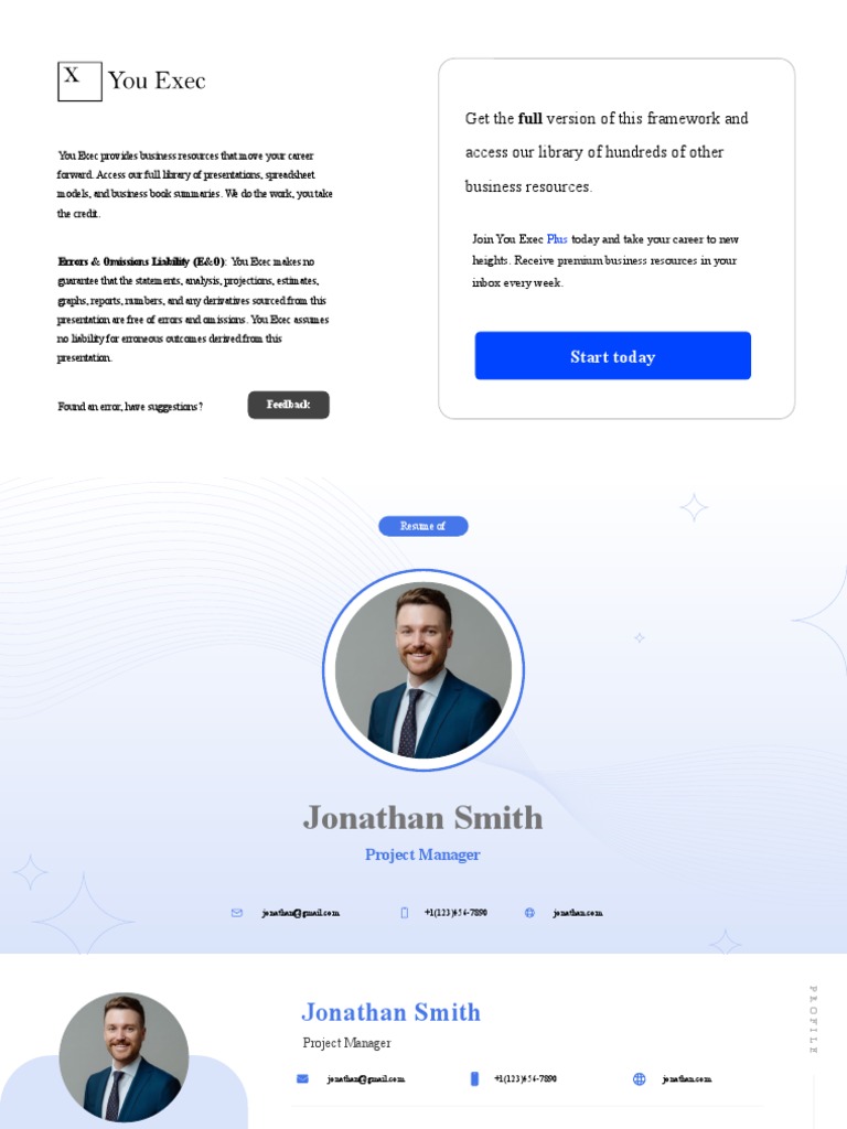 You Exec - Personal Showcase Free | PDF | Marketing | Business
