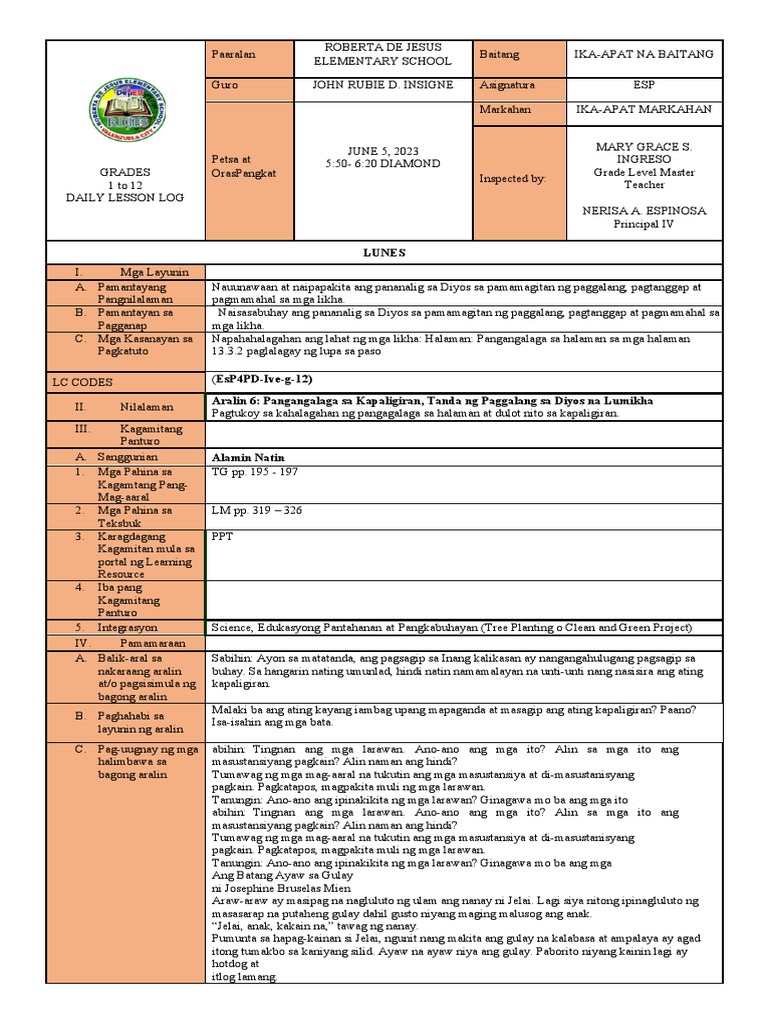 DLP Esp Q4 June 5 9 2023 | PDF