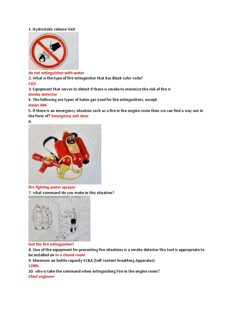 Prevent, Control and Fight Fires On Board | PDF | Firefighting ...