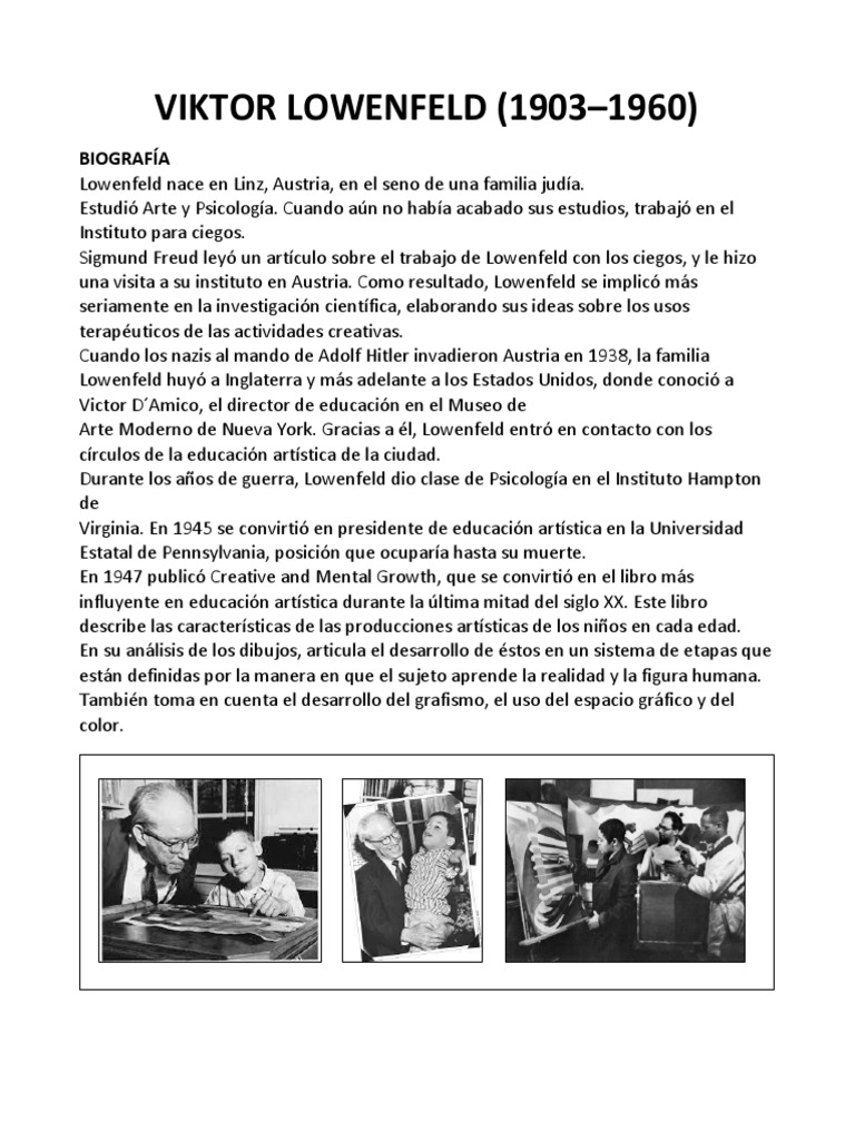 Descripcion y Ejemplo de Etapas Del Dibujo Por v. Lowenfeld | PDF