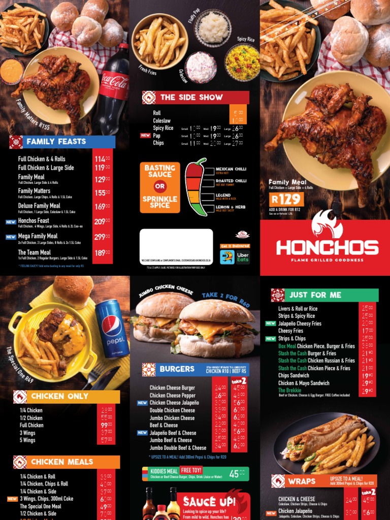 Honchos New Menu Latest | PDF