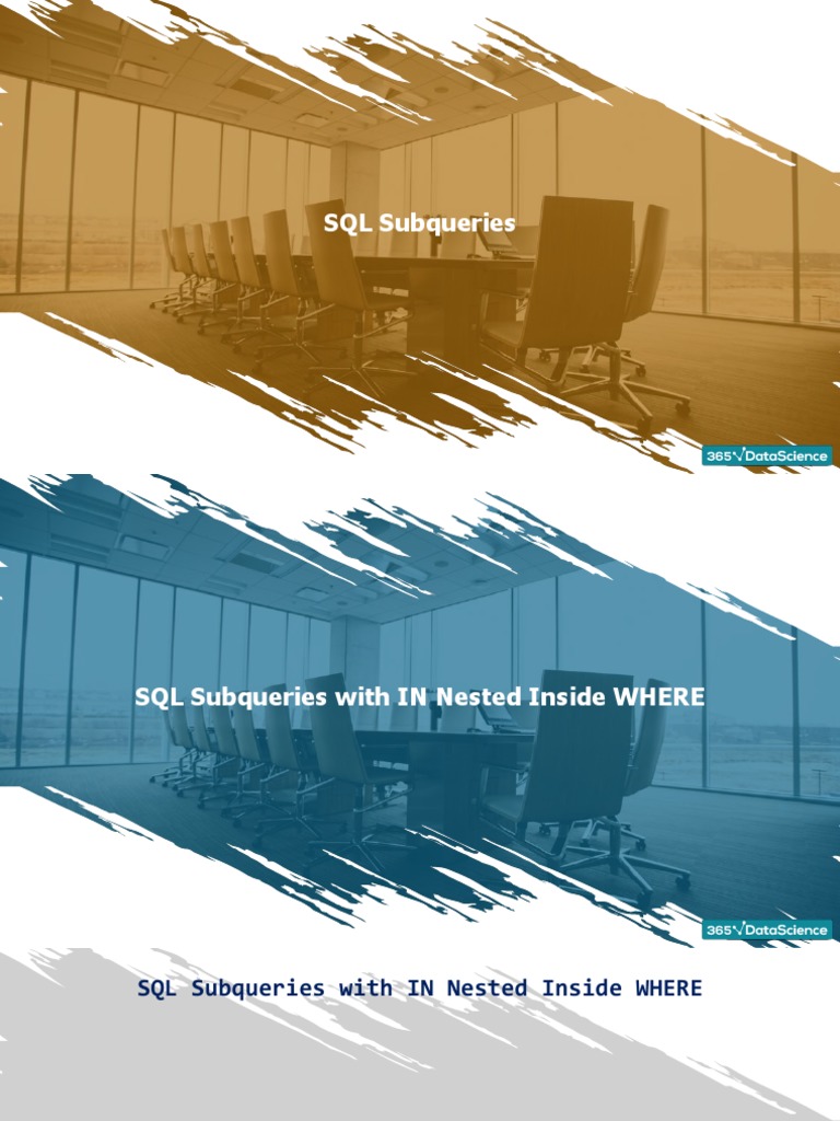 SQL Subqueries With EXISTS-NOT EXISTS Nested Inside WHERE | PDF ... SQL Subqueries With EXISTS-NOT EXISTS Nested Inside WHERE | PDF ...