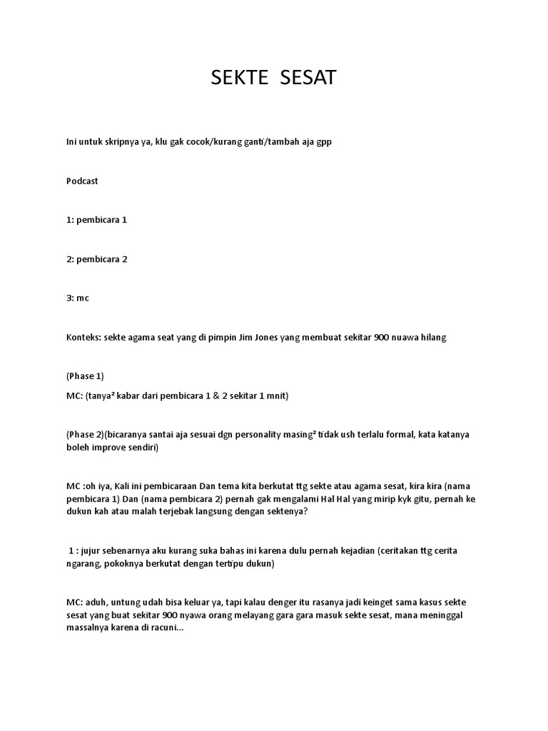 Sekte Sesat | PDF