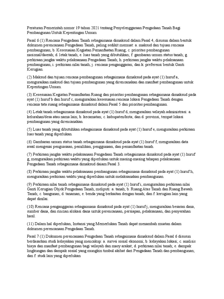 Peraturan Pemerintah Nomor 19 Tahun 2021 Tentang Penyelenggaraan ...