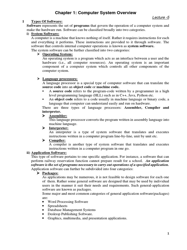 Xia2 CH1 Lect5 Softwaretypes | PDF