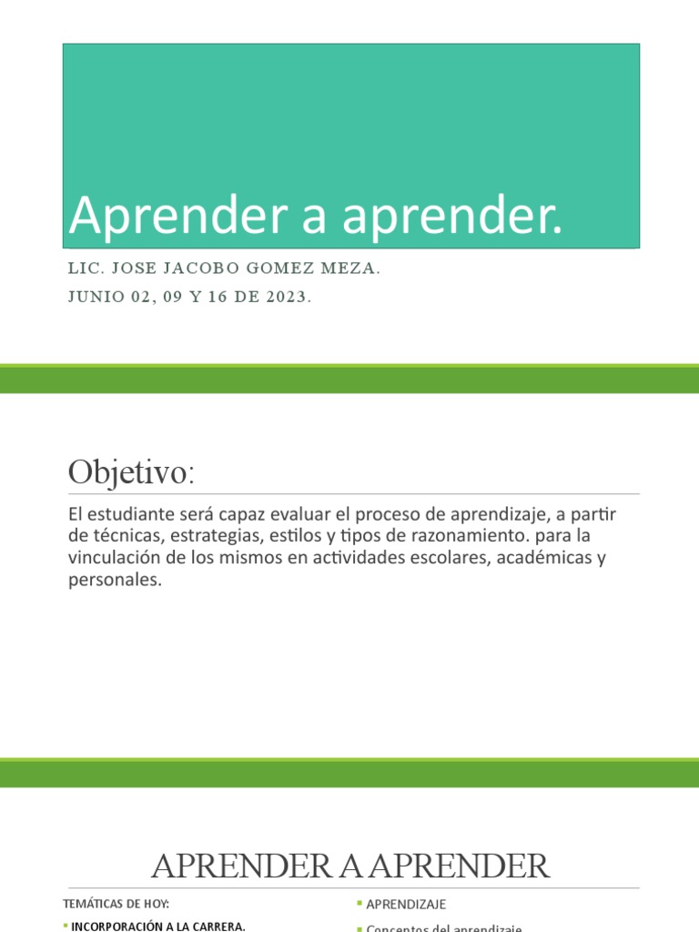 APRENDER A APRENDER Apoyo | PDF | Aprendizaje | Pensamiento