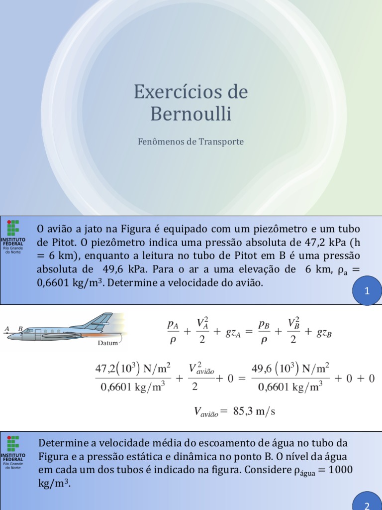 EXERCÍCIOS BERNOULLI | PDF