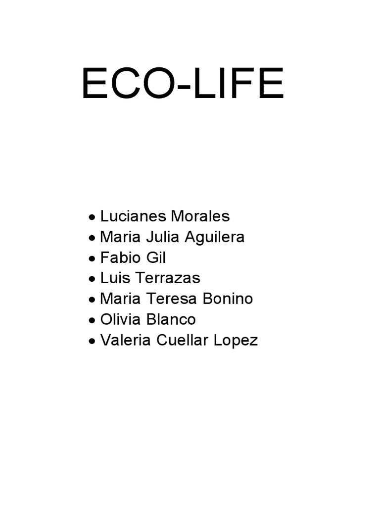 Ecolife 2 | PDF | Reciclaje | Business