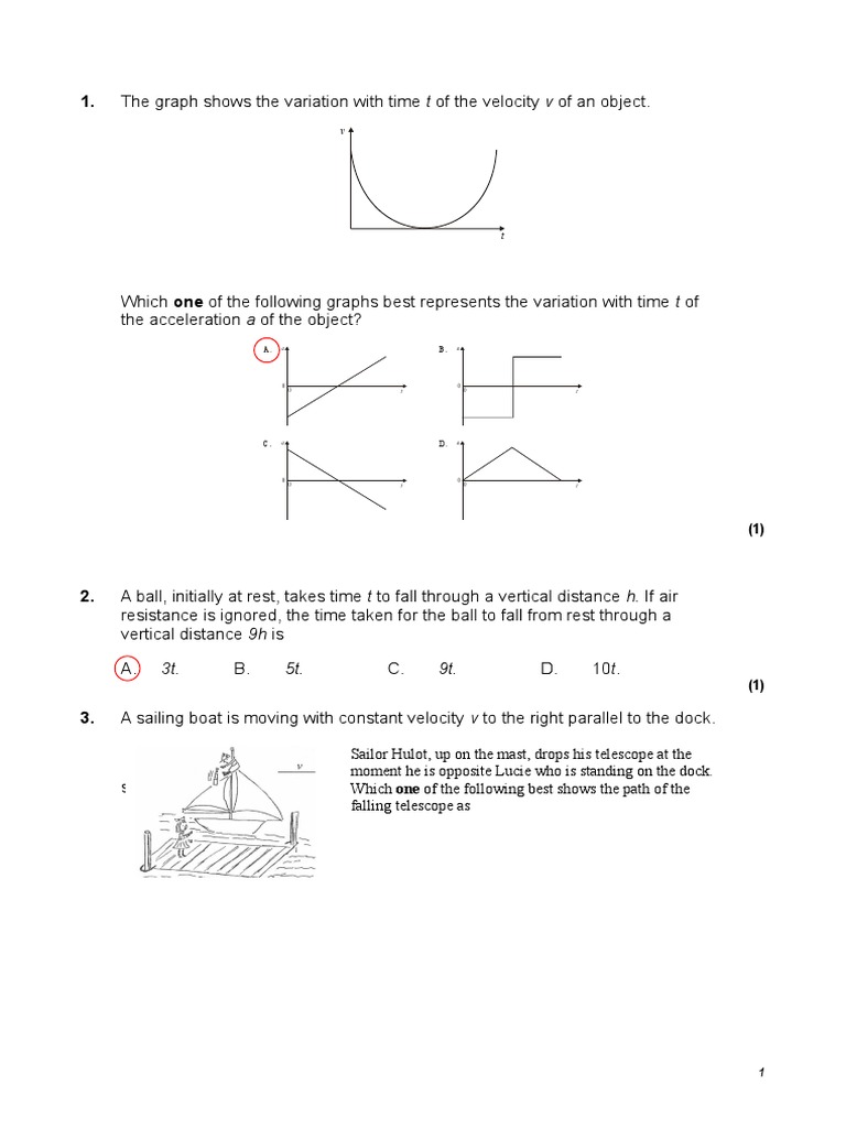 Unit 1 and 2.1 Practice Test Answers | PDF Unit 1 and 2.1 Practice Test Answers | PDF