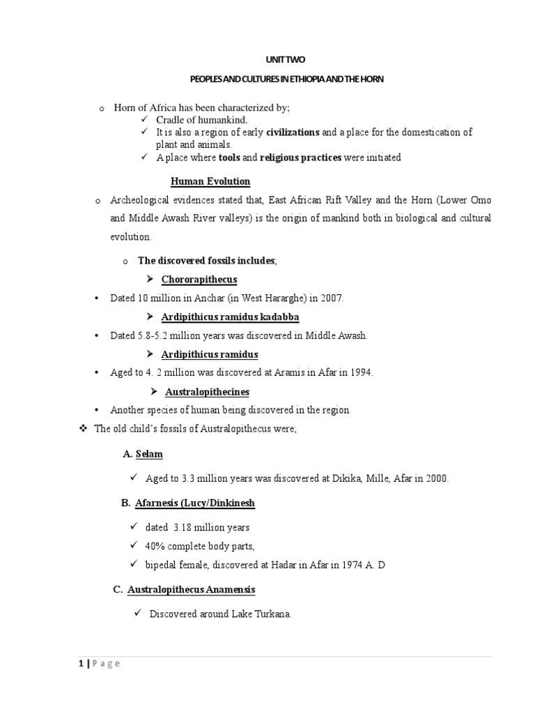 Review Note of Chapter Two | PDF | Human Evolution | Homo