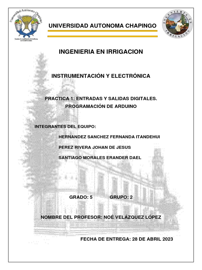 Practica 1 | PDF | Arduino | Diodo emisor de luz