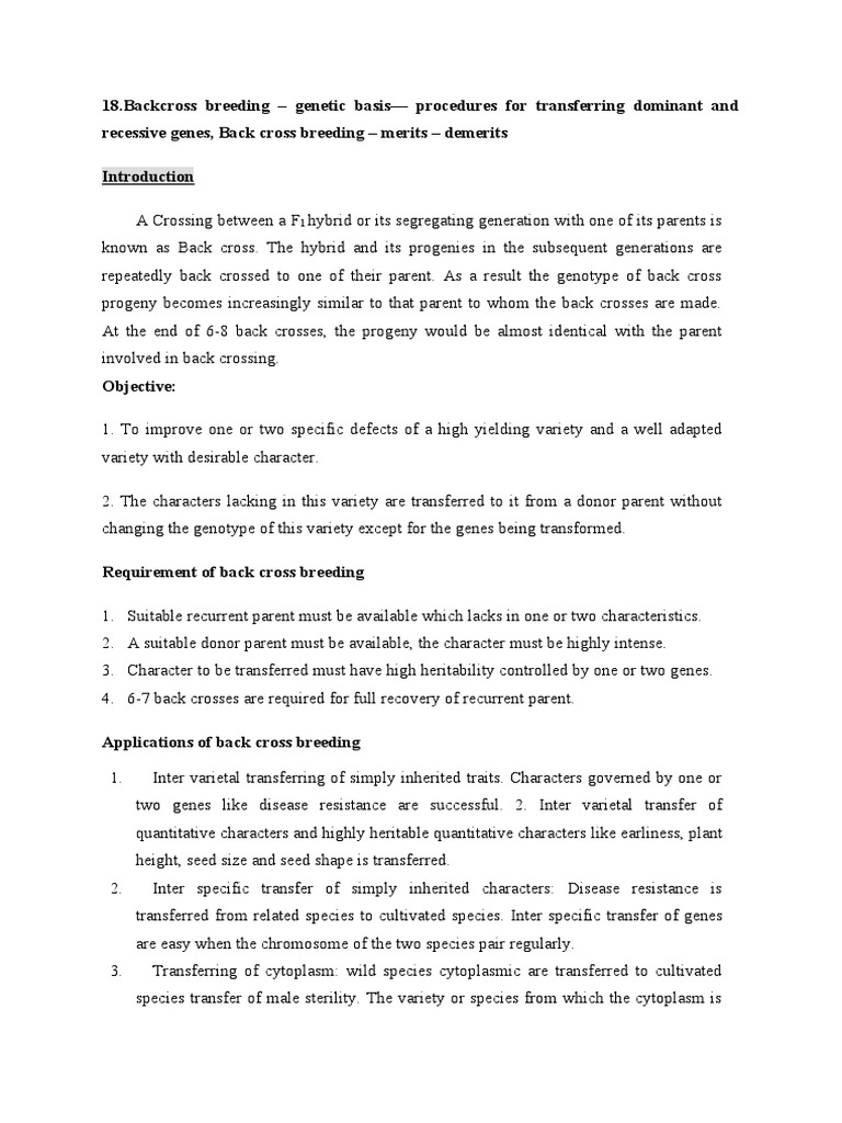 Pbg 301 Notes After Midsem Pdf