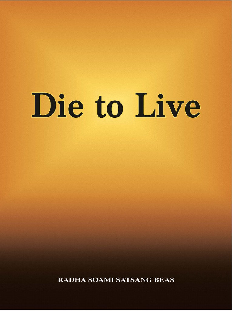 Die-To-Live RSSB Spiritual Book | PDF