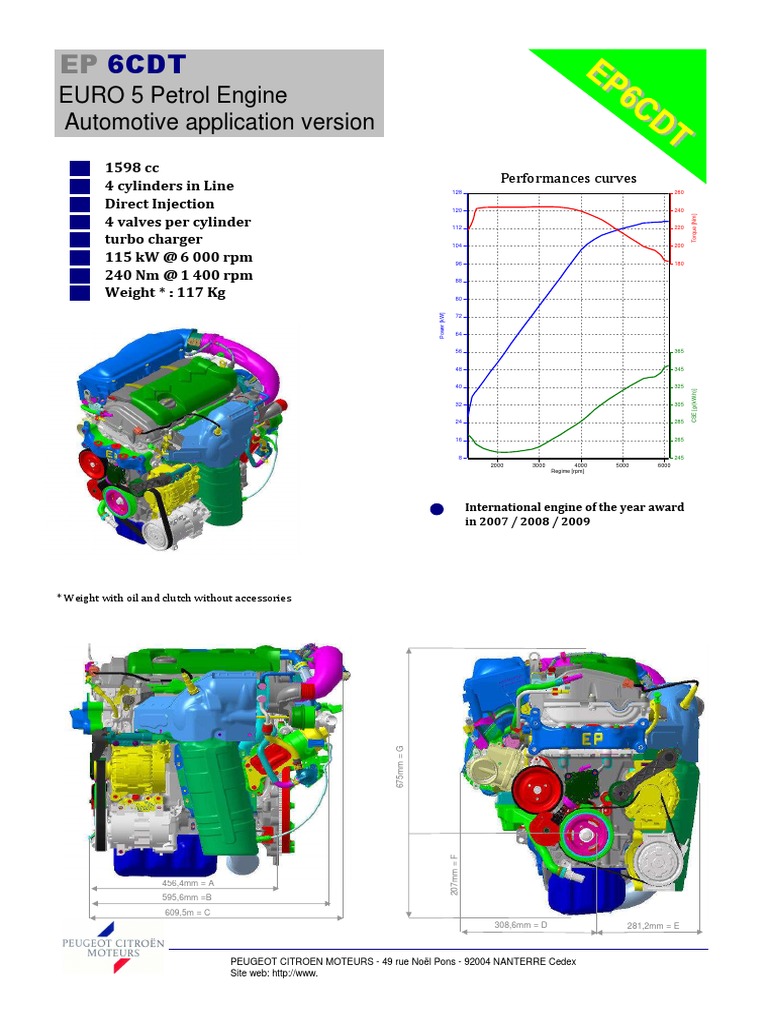 Fiche Technique EP6DT | PDF | Mechanical Engineering | Rotating Machines