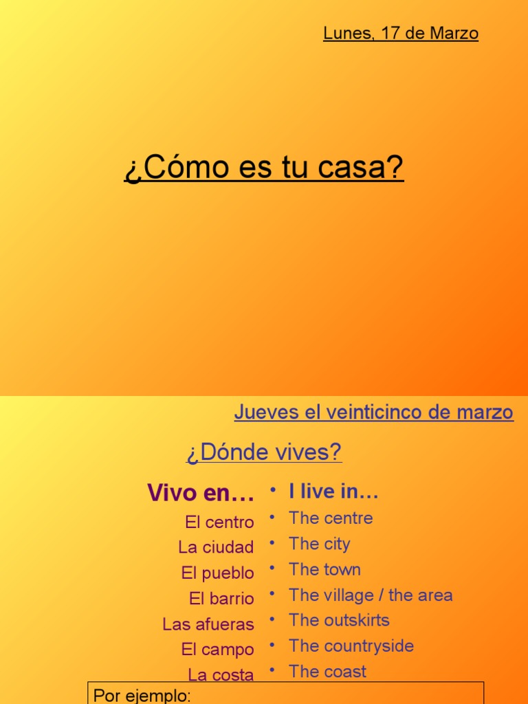 Como Es Tu Casa Hoy | PDF