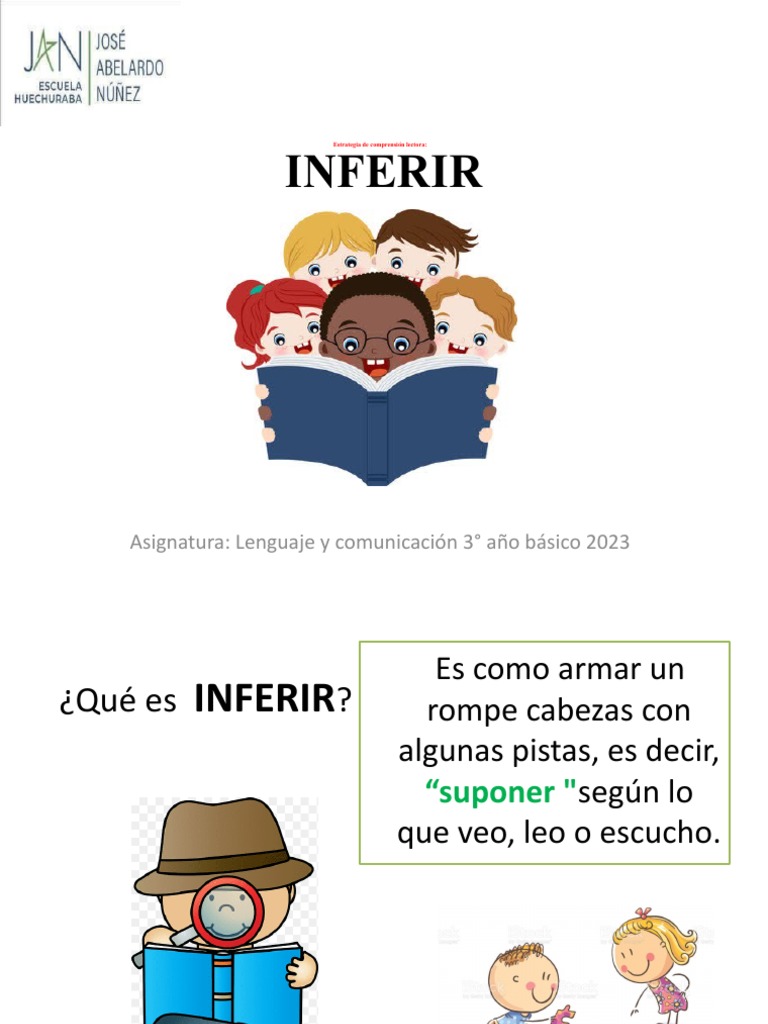 PPT. - LENGUAJE. - INFERIR 3° Taller de Comprensión | PDF | Artes del ...