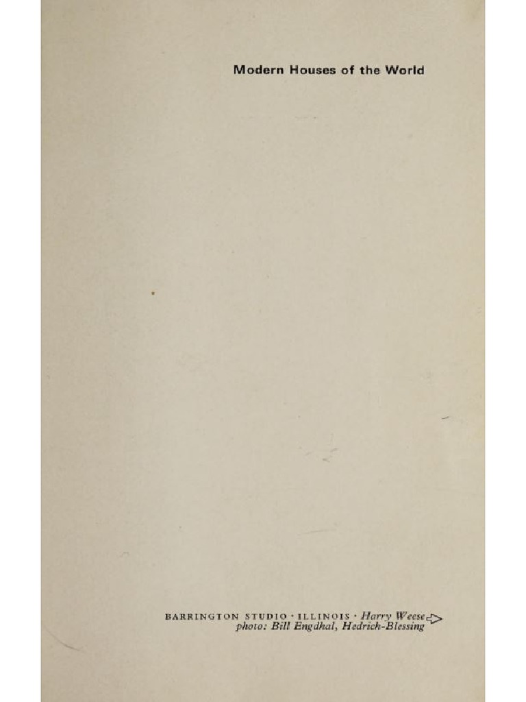 Modern Houses of The World by Sherban Cantacuzino | PDF