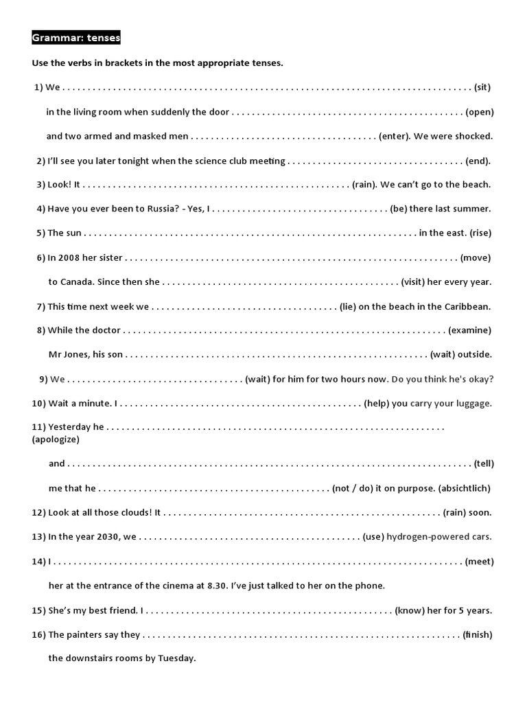 Mastering English Verb Tenses | PDF
