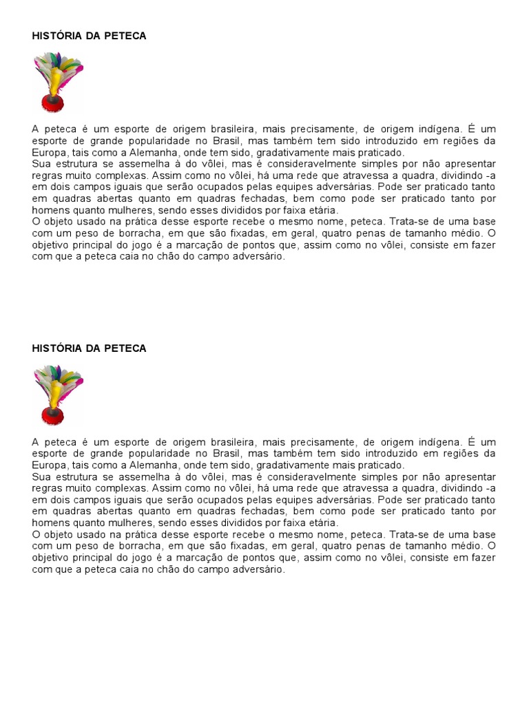 AULA 2 6º ANO HIST DA PETECA | PDF