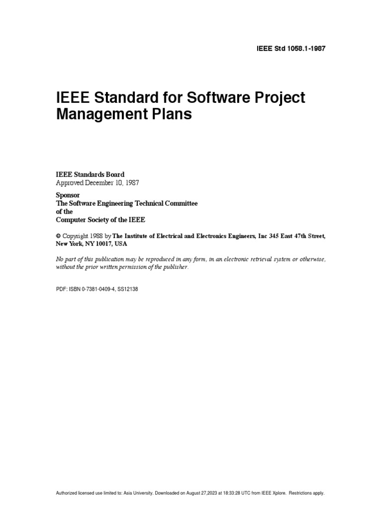 10581-1987-Ieee SPMP | PDF