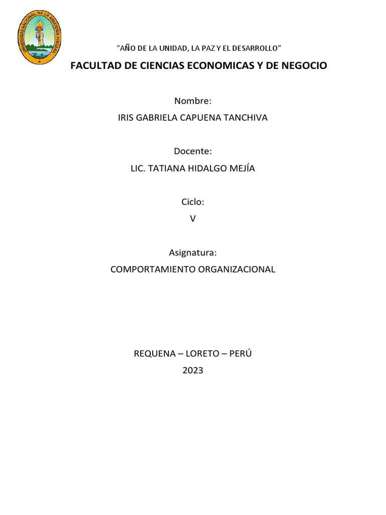 Modelos de C.O Iris Capuena | PDF