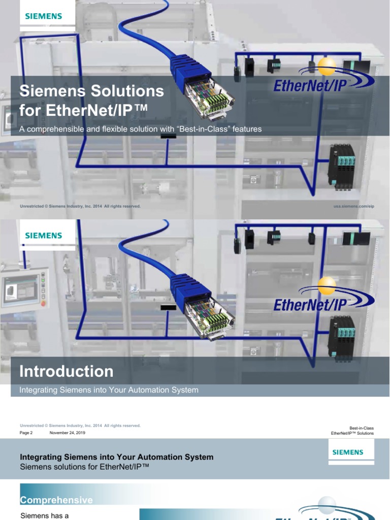 Siemens EtherNet IP External | PDF