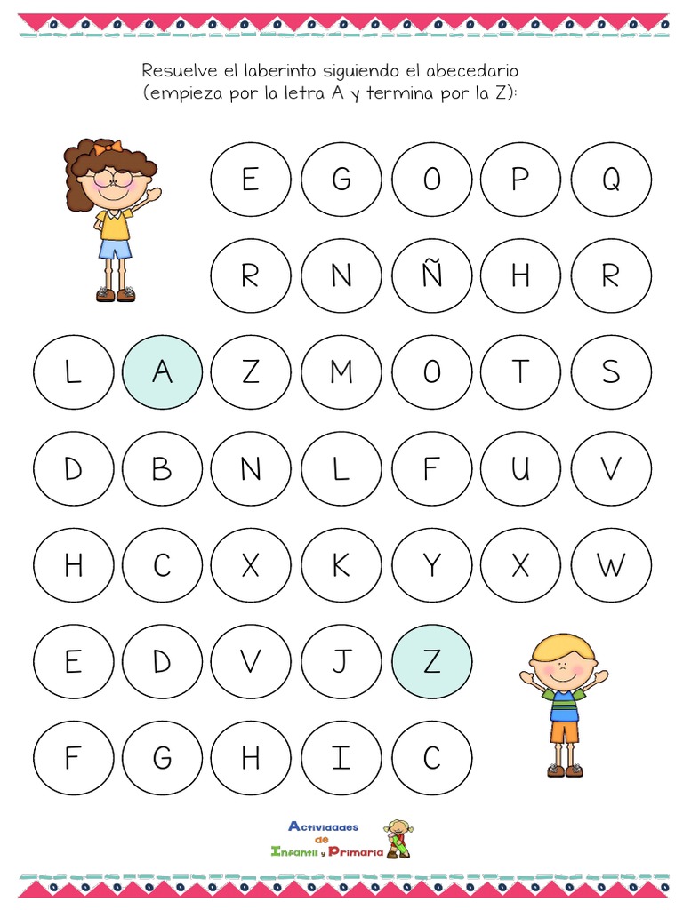 Laberintos Del Abecedario | PDF