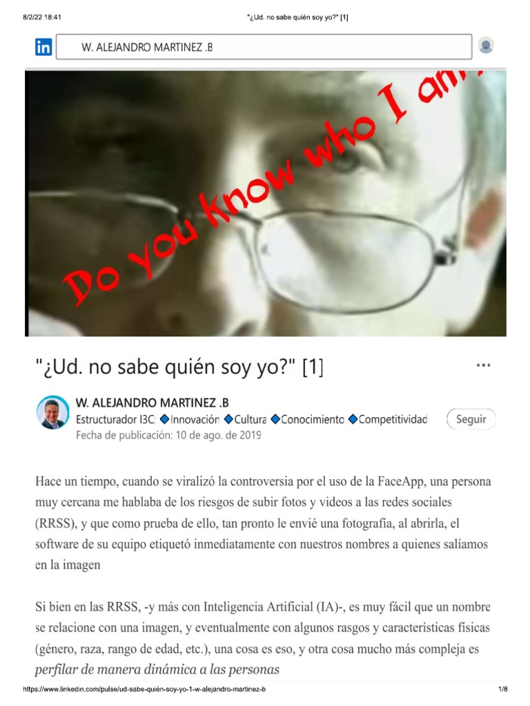 Ud. No Sabe Quién Soy Yo | PDF