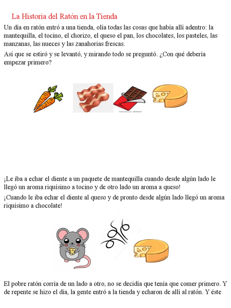 La Historia Del Ratón en La Tienda | PDF