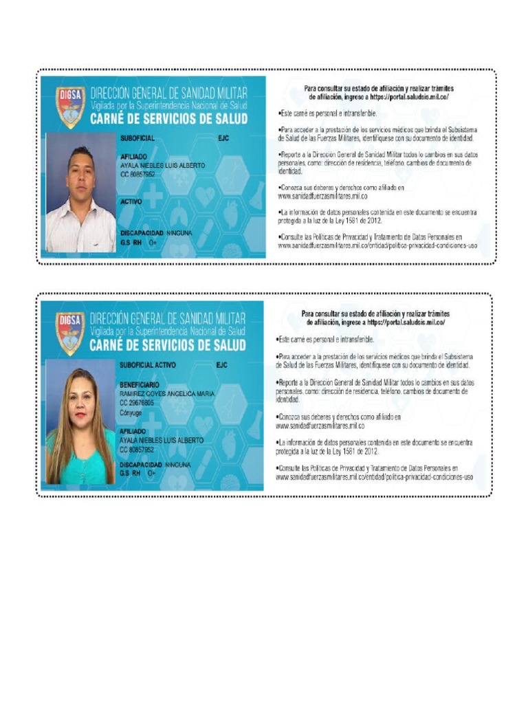 Carnet de Servicios Medicos Digital | PDF