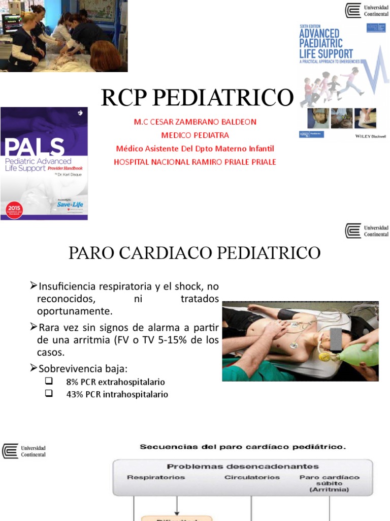RCP Pediatrico | PDF | Reanimación cardiopulmonar | Paro cardíaco