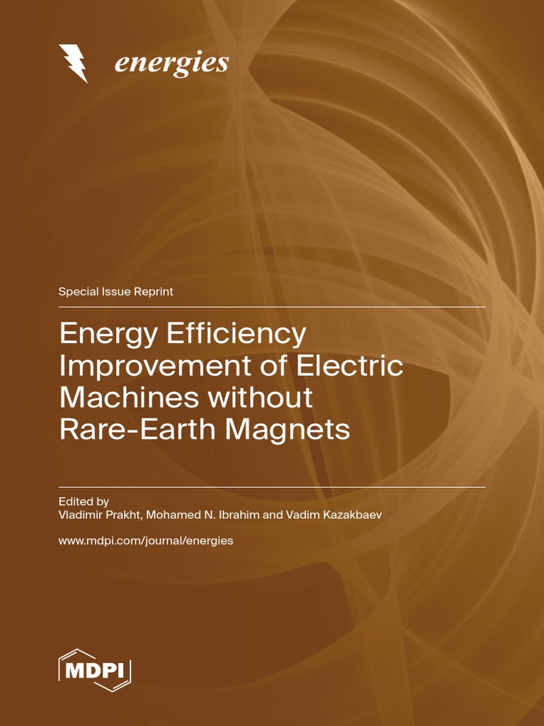 Energy Efficiency Improvement of Electric Machines Without RareEarth ...