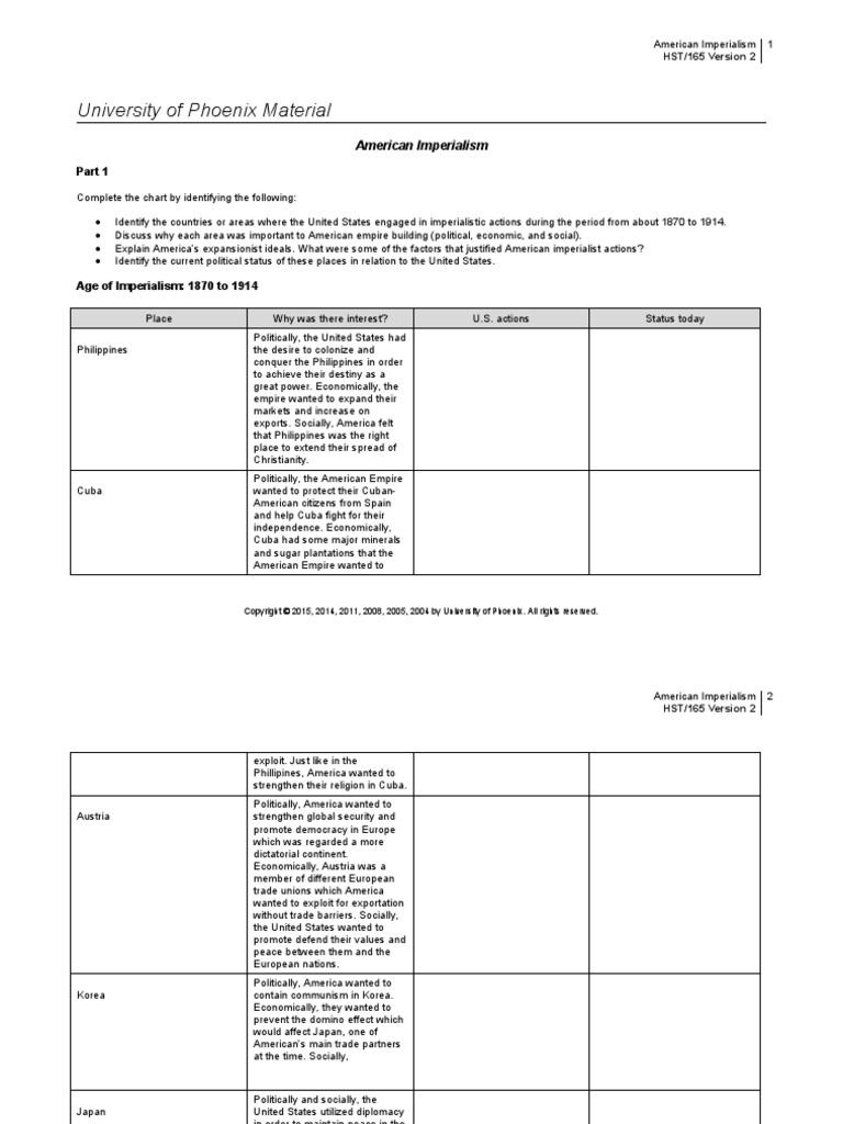 American Imperialism in The 19TH Century | PDF | Imperialism | The ...
