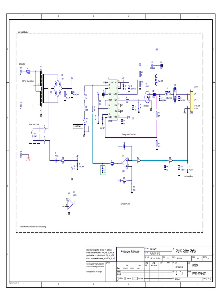 SP200 Power Supply SP-PW1-10 Rev3 | PDF
