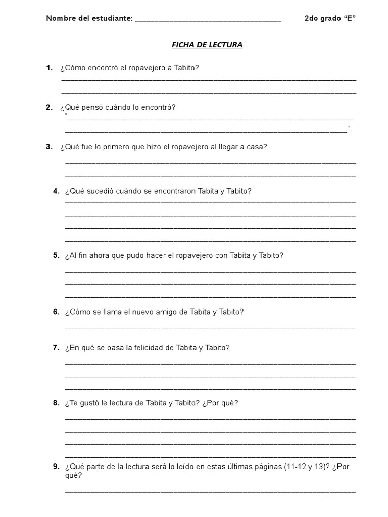 Ficha de Lectura Ii | PDF