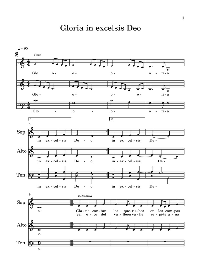 Gloria in Excelsis Deo | PDF