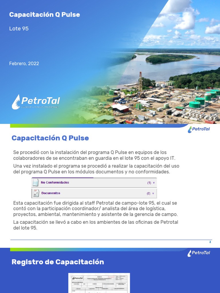 Capacitaciónn Q Pulse | PDF