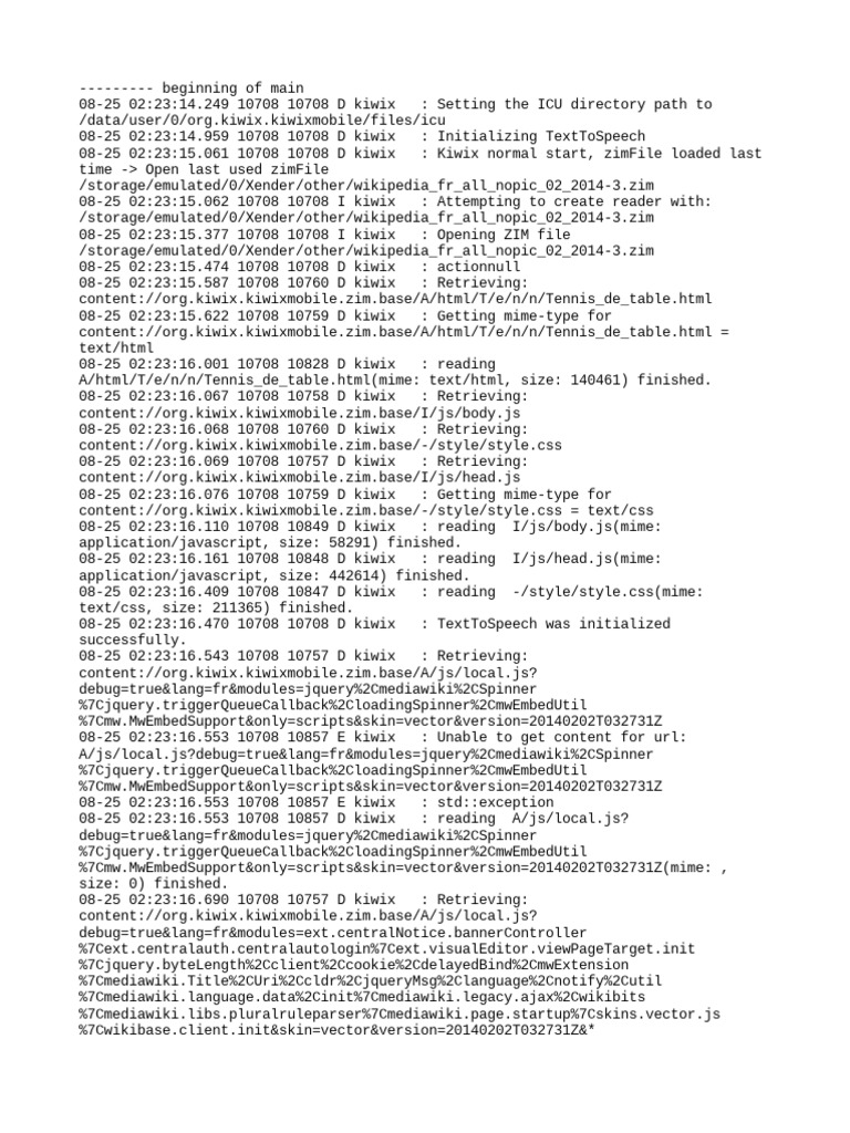 Logcat | PDF | Computer Science | Information Technology Logcat | PDF | Computer Science | Information Technology