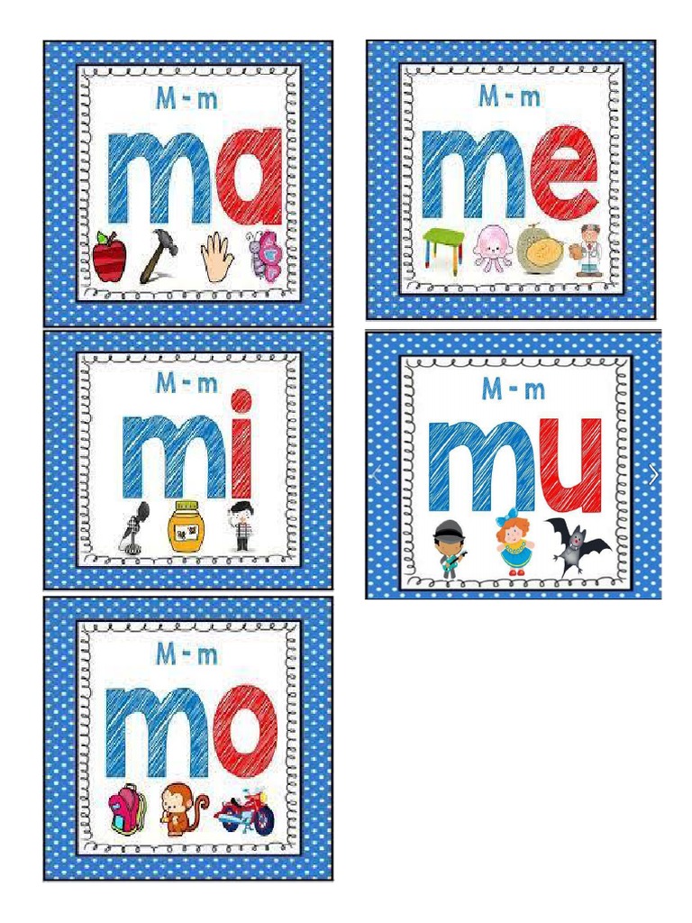 Tarjetas Fonemas Primero | PDF