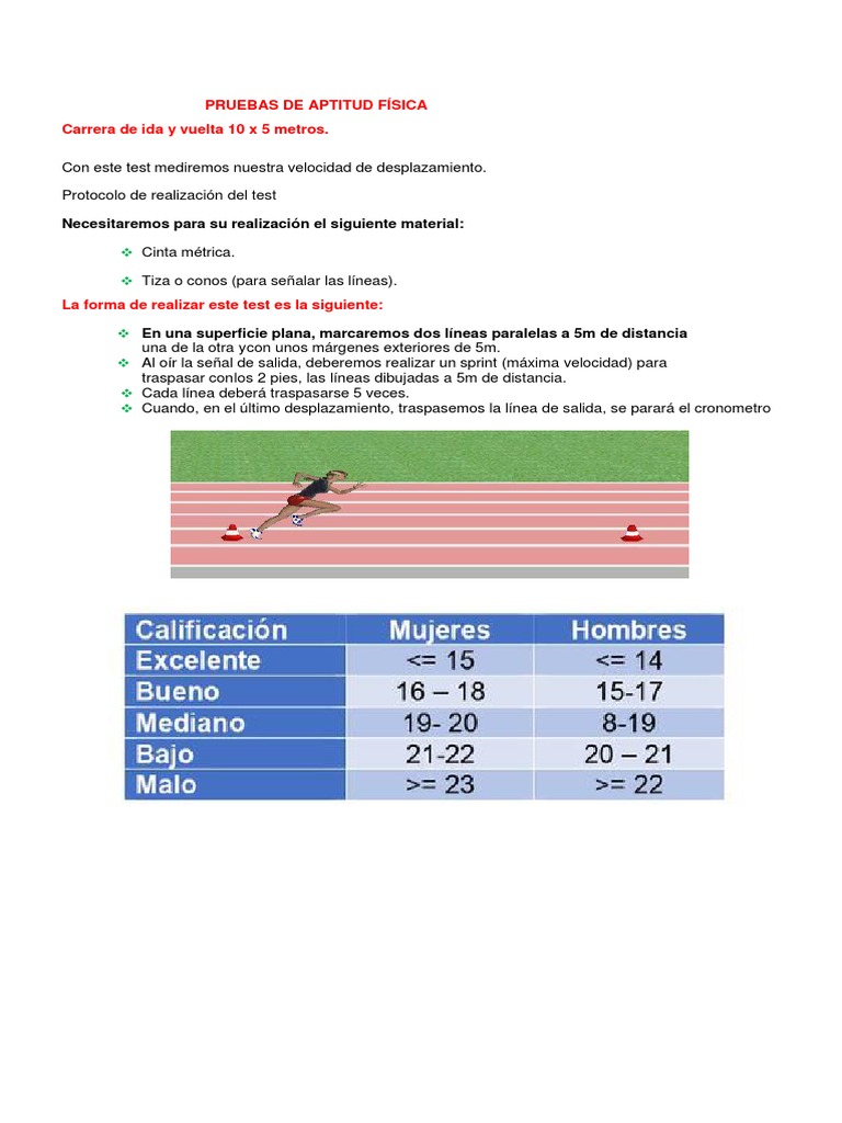 Pruebas de Aptitud Física-Test Físicos - 230316 - 165334 | PDF