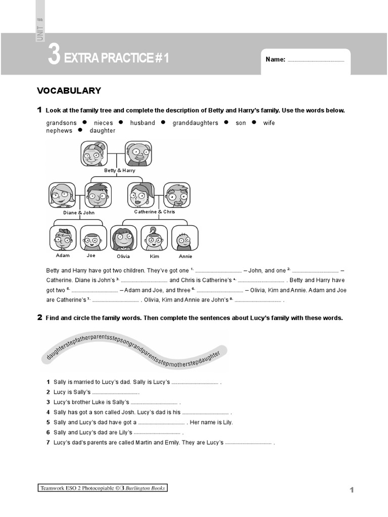 03teamwork2 ExtraPractice Unit3 | PDF